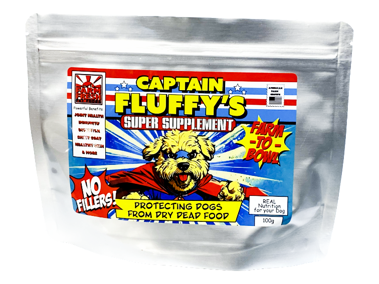 Captain Fluffy's Super Supplement for Medium Dogs – Farm Fresh Pet Foods
