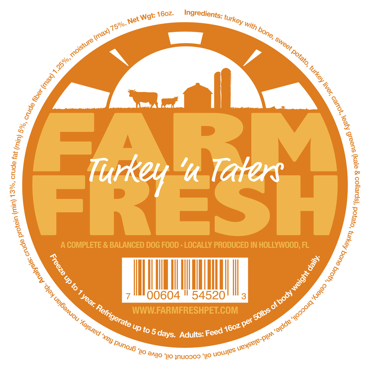 Canine | Turkey n Taters – Farm Fresh Pet Foods